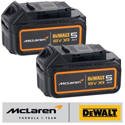 DeWalt McLaren F1 DCB184 18v 5.0Ah Li-Ion Battery XR Range Lithium ...