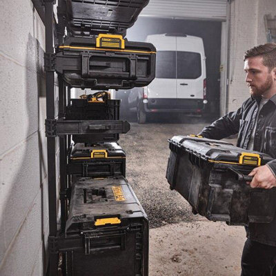 DEWALT TOUGH SYSTEM 2.0 DS400 STACKABLE ORGANISER TOOLBOX CASE + DEEP TRAY