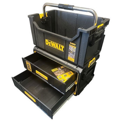 Dewalt Toughsystem 2.0 DS280 Tote Tool Box + 2 Deep Drawer Toolbox ...