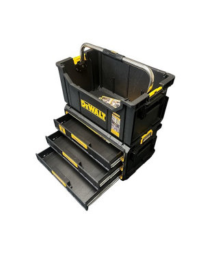 Dewalt Toughsystem 2.0 DS280 Tote Tool Box + 3 Shallow Drawer Toolbox ...