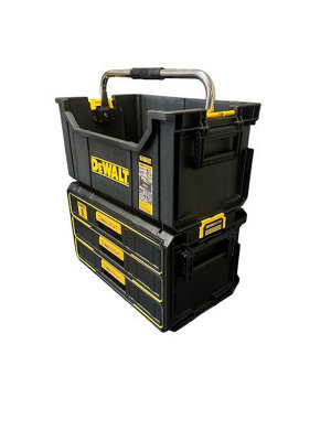 Dewalt Toughsystem 2.0 DS280 Tote Tool Box + 3 Shallow Drawer Toolbox ...