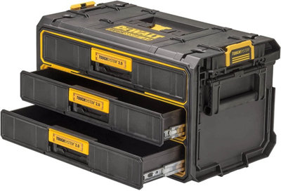Dewalt Toughsystem 2.0 DS280 Tote Tool Box + 3 Shallow Drawer Toolbox ...