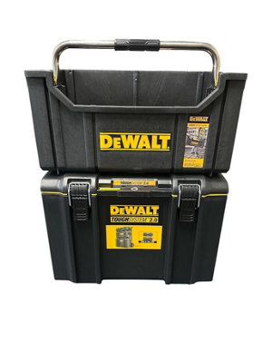 Dewalt Toughsystem 2.0 DS280 Tote Tool Box + DS400 Stackable Organiser ...