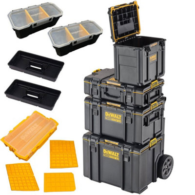 Dewalt Toughsystem 2 4PC Rolling Mobile Tool Storage Box Trolley DS400 ...