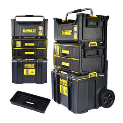 Dewalt Toughsystem 2 DS450 Rolling Tool Trolley + 2 Draw Organiser ...