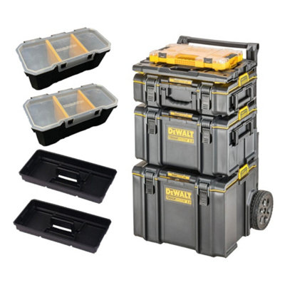Dewalt Toughsystem 2 Rolling Tool Storage Box Trolley + Tstak Adaptor ...