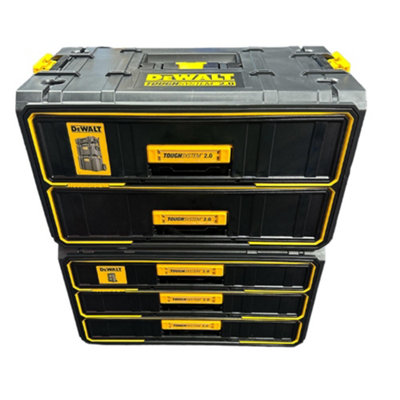 Dewalt Toughsystem Box DWST83295-1 Mobile Storage Box Trolley 2 Piece Set