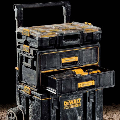 Dewalt Toughsystem Box DWST83295-1 Rolling Mobile Storage Box Trolley ...