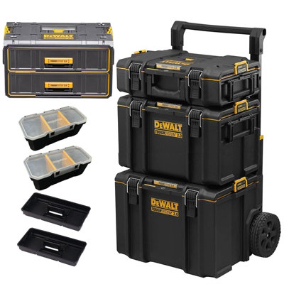 Dewalt Toughsystem DS450 Rolling Mobile Tool Storage Box Trolley + 2 ...