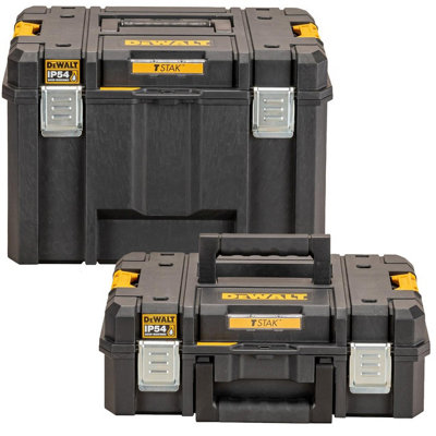 Dewalt TSTAK 2 Twin Pack - VI Deep Tool Storage Case + Shallow Power ...