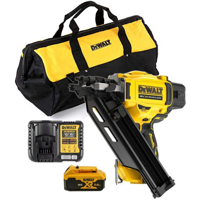 DeWalt XR DCN930P1 Cordless 18v Brushless 90mm Gasless Framing Nailer ...
