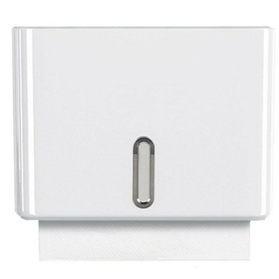 Dexpro Lockable Paper Towel Dispenser - Wall Mounted - C/Z Fold - White