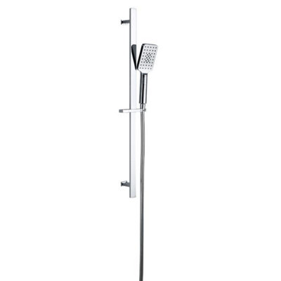 Dezine Cubo Concealed Shower Kit with Slide Rail Kit and Ceiling ...