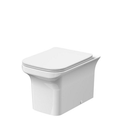 Dezine Cubo Lip Back To Wall Toilet with Soft Close Seat