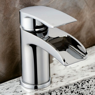 Dezine Lena Basin Mixer with Push Button Waste