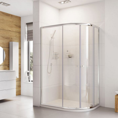 Dezine Pro 6mm, 1200 x 800mm Offset Quad Shower Enclosure