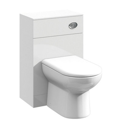 Dezine Velvare 500mm Gloss White WC Unit (330mm deep)