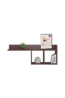Dia Floating Wall Shelf Unit, Bookshelf, 90 x 18 x 35 cm Wall Mounted ...