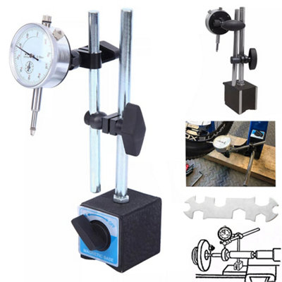 Dial Test Indicator (DTI) Gauge Kit with Magnetic Base Stand - 0-10mm ...