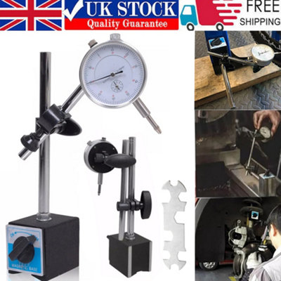 Dial Test Indicator (DTI) Gauge Kit with Magnetic Base Stand - 0-10mm ...