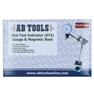 Dial test indicator DTI gauge & magnetic base stand clock gauge TDC