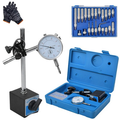 Dial Test Indicator DTI Gauge with Magnetic Base Stand Clock Gauge ...