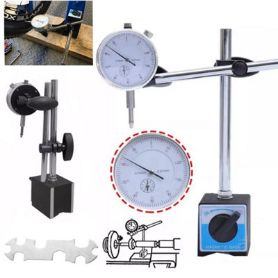 Dial Test Indicator DTI Gauge with Magnetic Base Stand Clock Gauge TDC ...