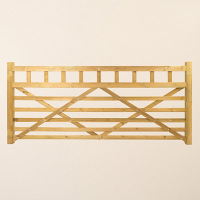 Diamond Brace Gate Trated Ruby Boscastle Planed Wooden Entrance Gate