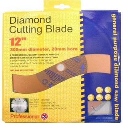 Diamond Cutting Disc Blade Angle Grinder Brick Stone Concrete Masonry ...