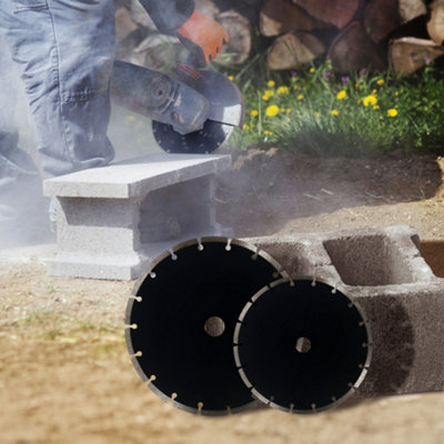 Diamond Cutting Disc Blades 4 Brick Stone 305mm 12" Grinding Angle ...