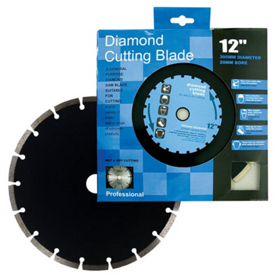 Diamond Cutting Disc Blades 4 Brick Stone 305mm 12" | DIY at B&Q