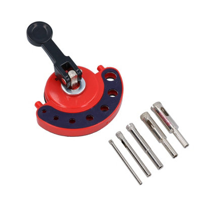 Diamond Glass Ceramic Marble Slate Cutters with Suction Jig Set 4 - 12mm