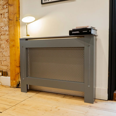 Diamond MDF Unpainted Wooden Radiator Cover - Medium - 112cm (W) x 81 ...