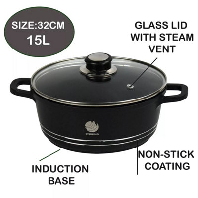 Die-cast Aluminium Non Stick Casserole Induction