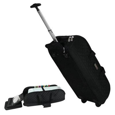 Diecut Machine Rolling Storage/carry case Black Quilted EVM12825-1