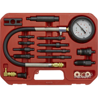 Diesel Engine Compression Test Kit - 60mm Gauge - 400mm Hose - Quick ...