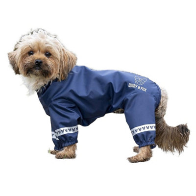 Digby & Fox Cover All Logo Dog Coat Navy (XXL-57cm)