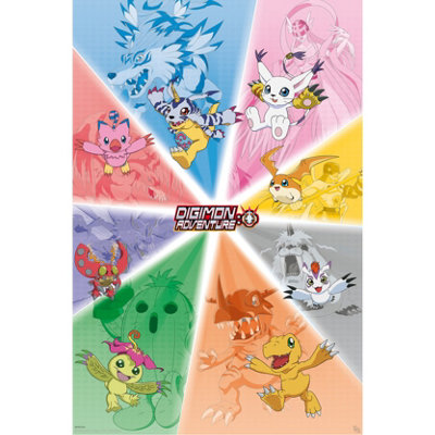 Digimon Group 61 x 91.5cm Maxi Poster | DIY at B&Q