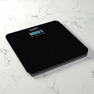 Digital Bathroom Scales LCD Electronic Glass Body Weight Scale for Home ...