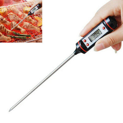 Digital BBQ Meat Temperature Probe - Instant Read Thermometer for ...