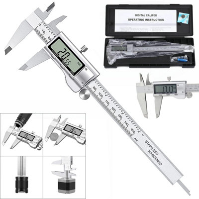 Digital Caliper, 150mm Vernier Calipers with Large LCD Screen Inch ...