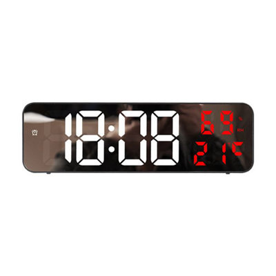 Digital Clock LED Digital Alarm Clock Battery Operated LED Wall Clock ...
