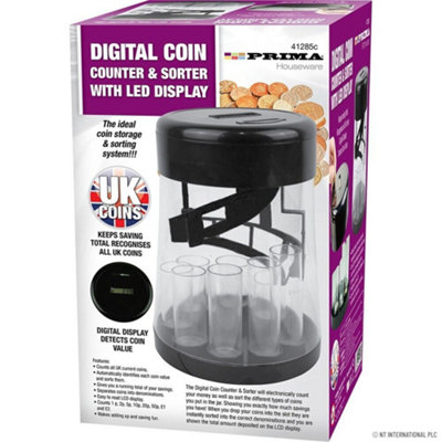 Digital Coin Counter And Sorter Money Jar Change Counting Machine Lcd ...