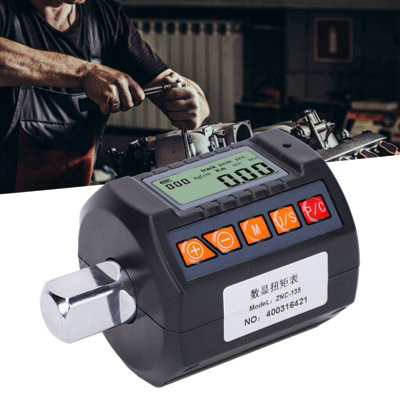 Digital Display Torque Wrench Adapter with 13.5-135Nm Gauge for 1/2in,3 ...