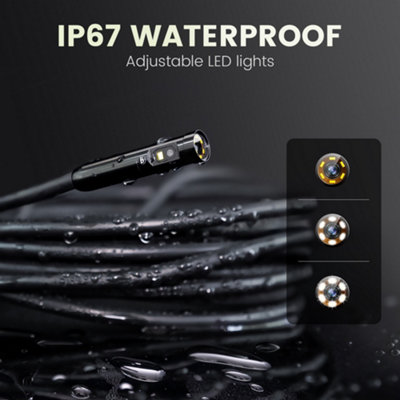 Digital Inspection Endoscope with 7.9mm Three Lens Camera Probe