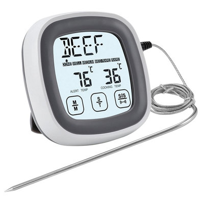 Digital Instant Read Meat Thermometer with Probe, Stand, Magnetic Back ...
