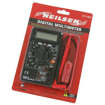 Digital Multimeter Electrical Tester Voltage Testing (CT1187) | DIY at B&Q