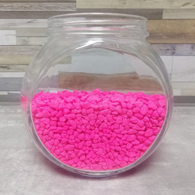 Dihl 10KG Pink Fluorescent Coloured Aquarium Gravel - 3mm to 8mm ...