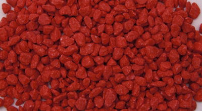 Dihl 10KG Red Coloured Aquarium Gravel - 3mm to 8mm Tropical Decorative ...