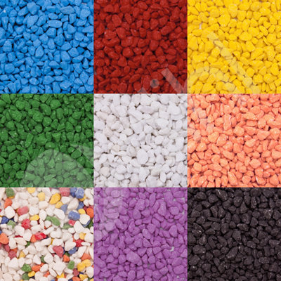 Dihl 10KG Red Coloured Aquarium Gravel - 3mm to 8mm Tropical Decorative ...